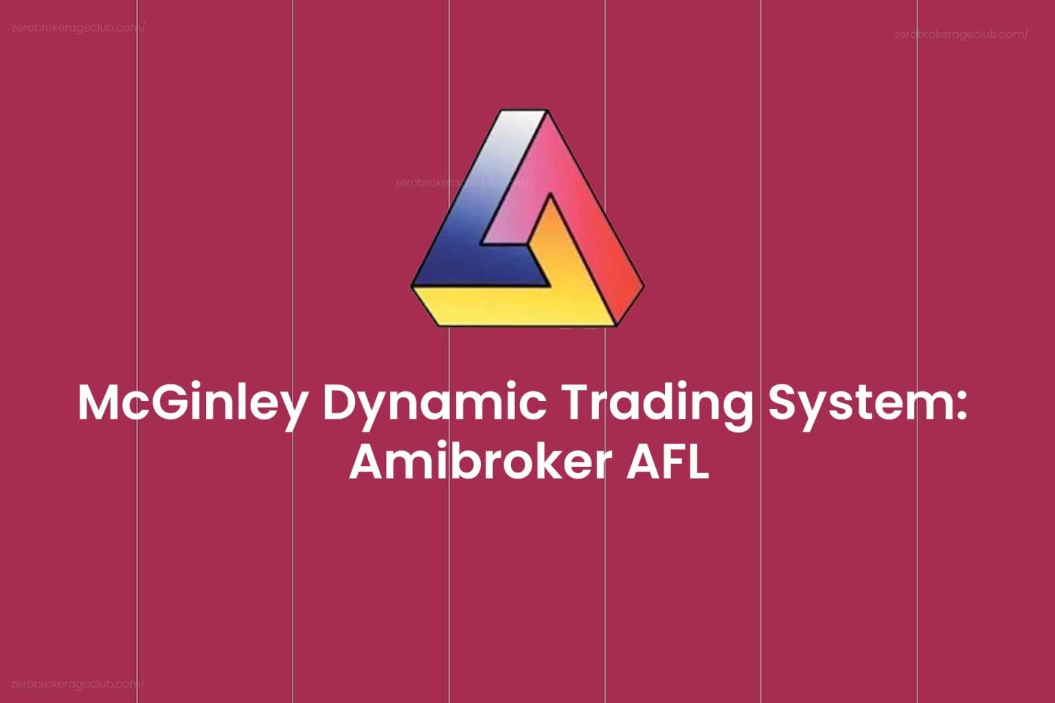 McGinley Dynamic Trading System: Amibroker AFL - ZeroBrokerageClub