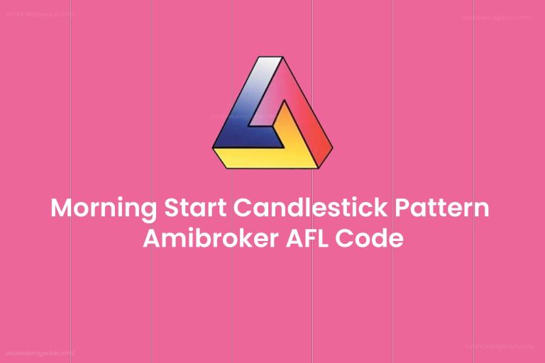 Morning Start Candlestick Pattern Amibroker AFL Code – ZeroBrokerageClub
